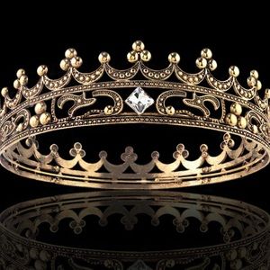 Accessories | Wedding King Crown For Men Crystals Mens Crown Hat Groom ...